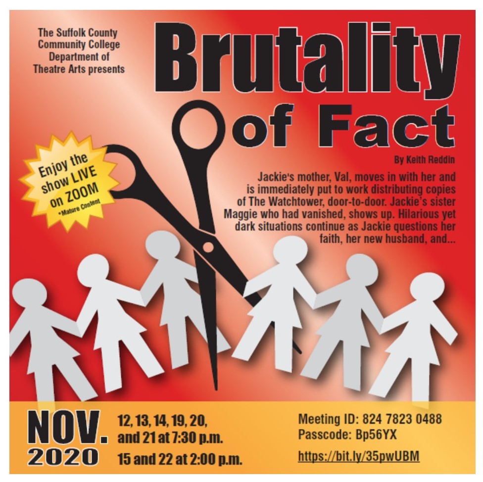 Theatre Arts “Brutality of Fact” by Keith Reddin Performed in November ...