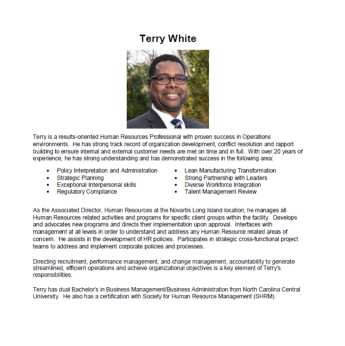 Panelists Announced for 10/27 Careers in the Pharmaceutical Industry ...